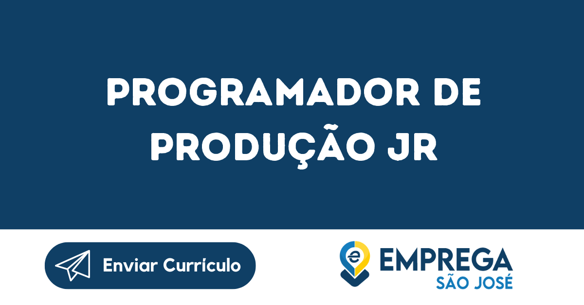 Vaga De Emprego Programador De Produção Jr-Jambeiro - Sp Jambeiro ...